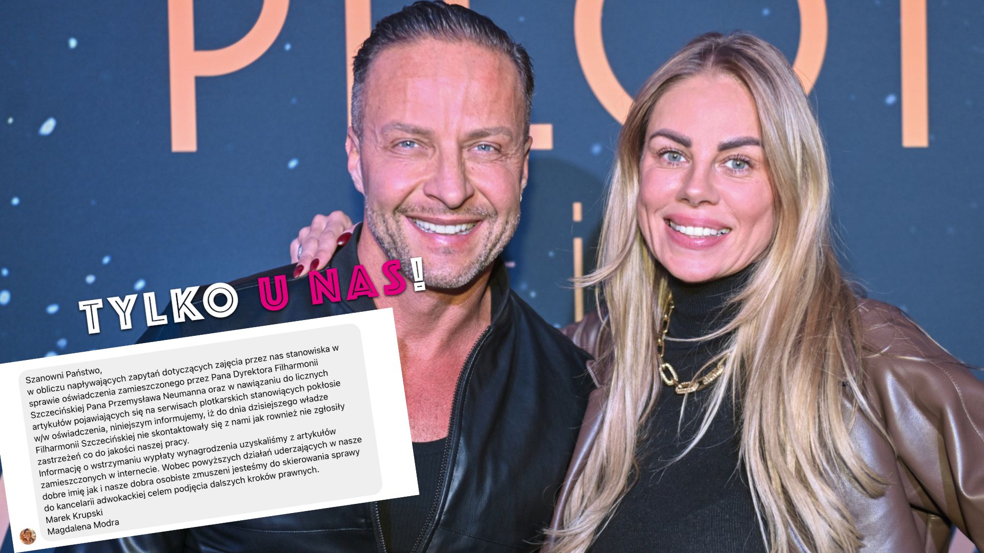 Magda Modra i Marek Krupski wydali oświadczenie po oskarżeniach ...