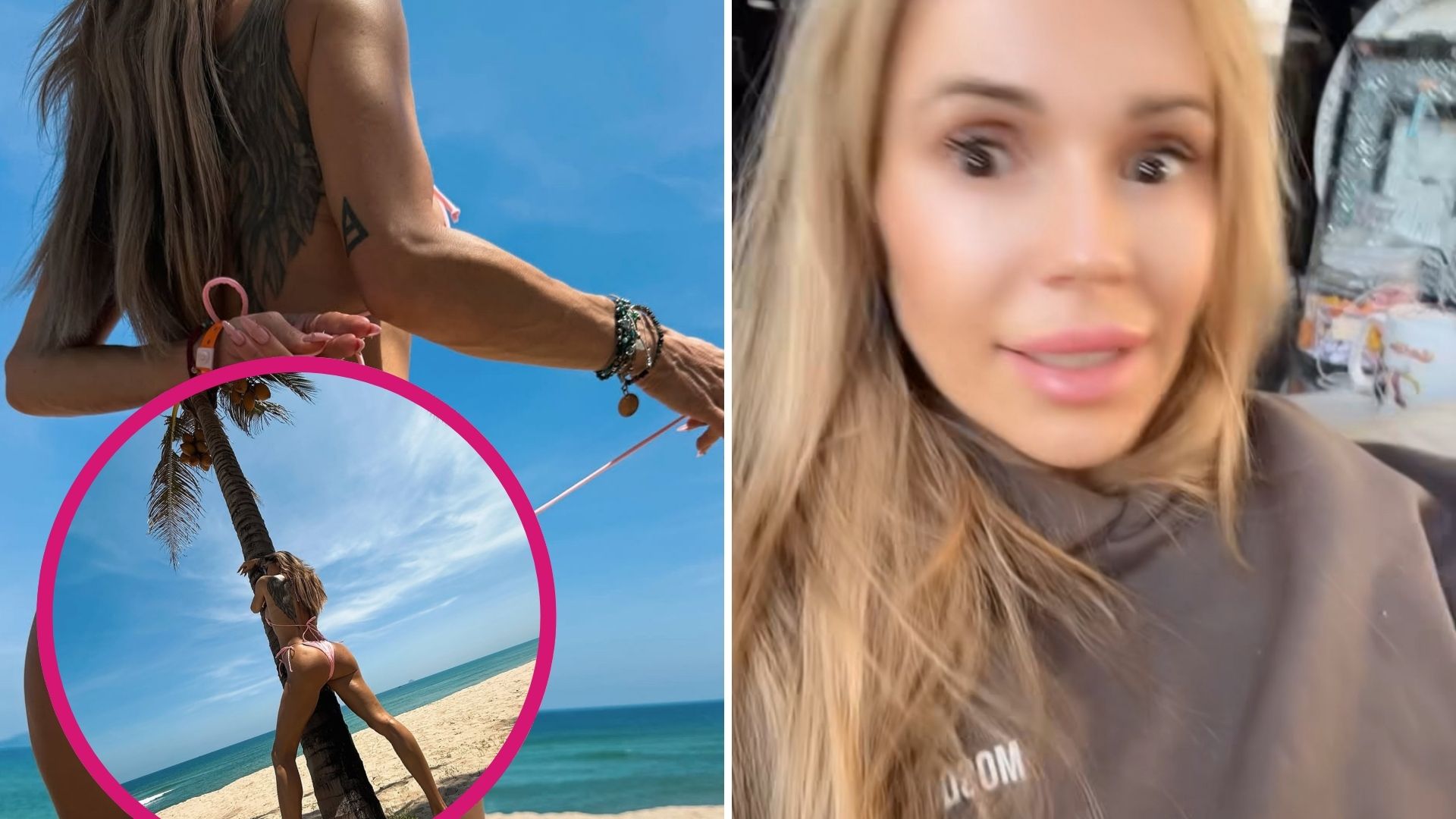 Doda kusi w bikini, odsłaniającym prawie wszystko... Wspomniała o swoich stalkerach | Kozaczek