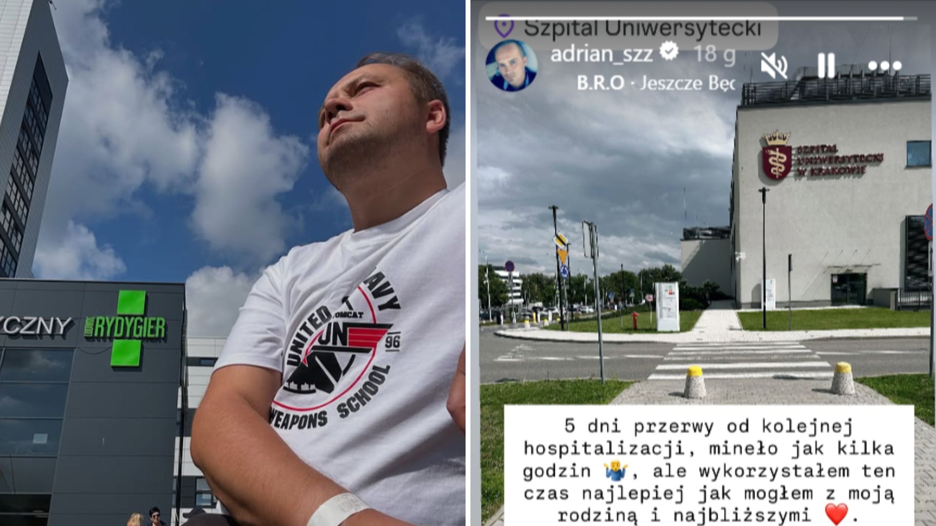 Adrian Szymaniak znowu wylądował w szpitalu! Usłyszał diagnozę