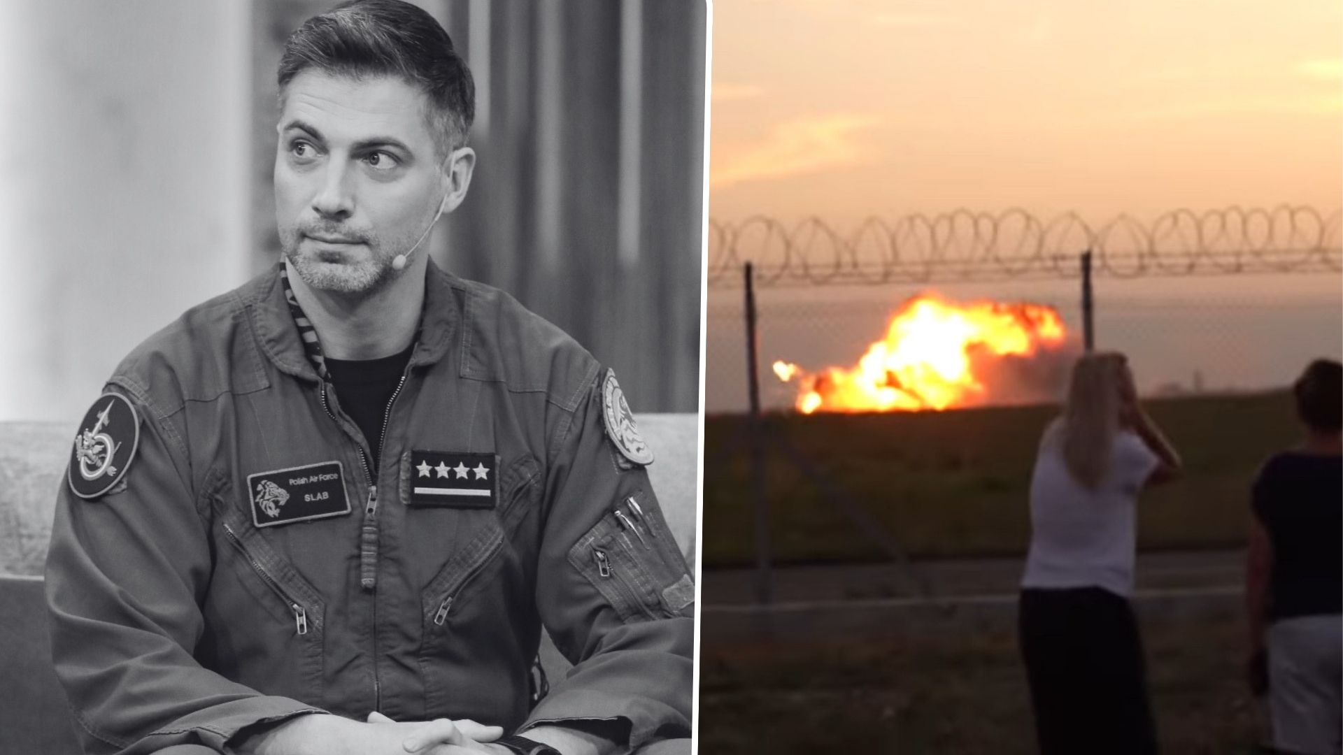 Śmierć pilota wstrząsnęła Polską. Kim był mjr "Slab", legenda F-16 ...