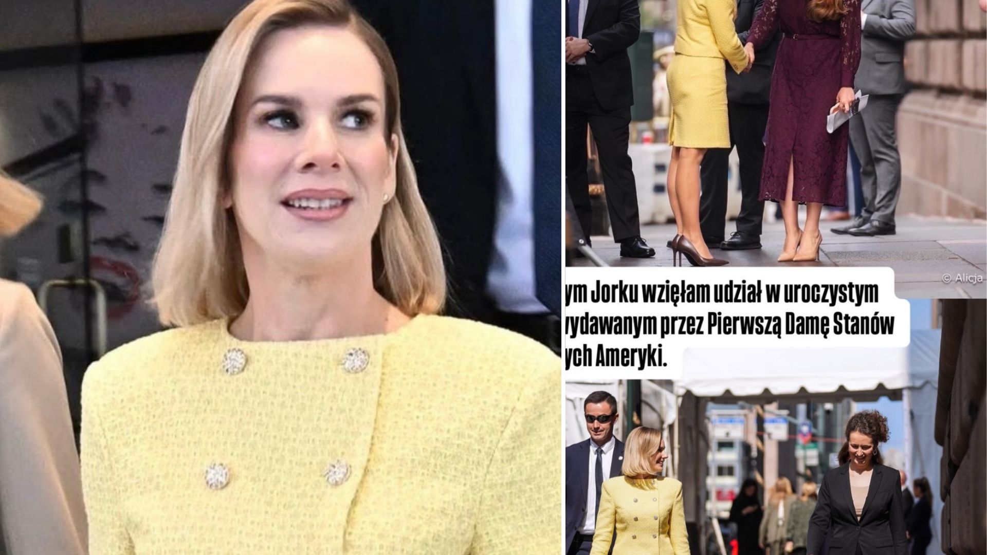 Marta Nawrocka spotkała się z Melanią Trump. Jej odważna stylizacja nie ...