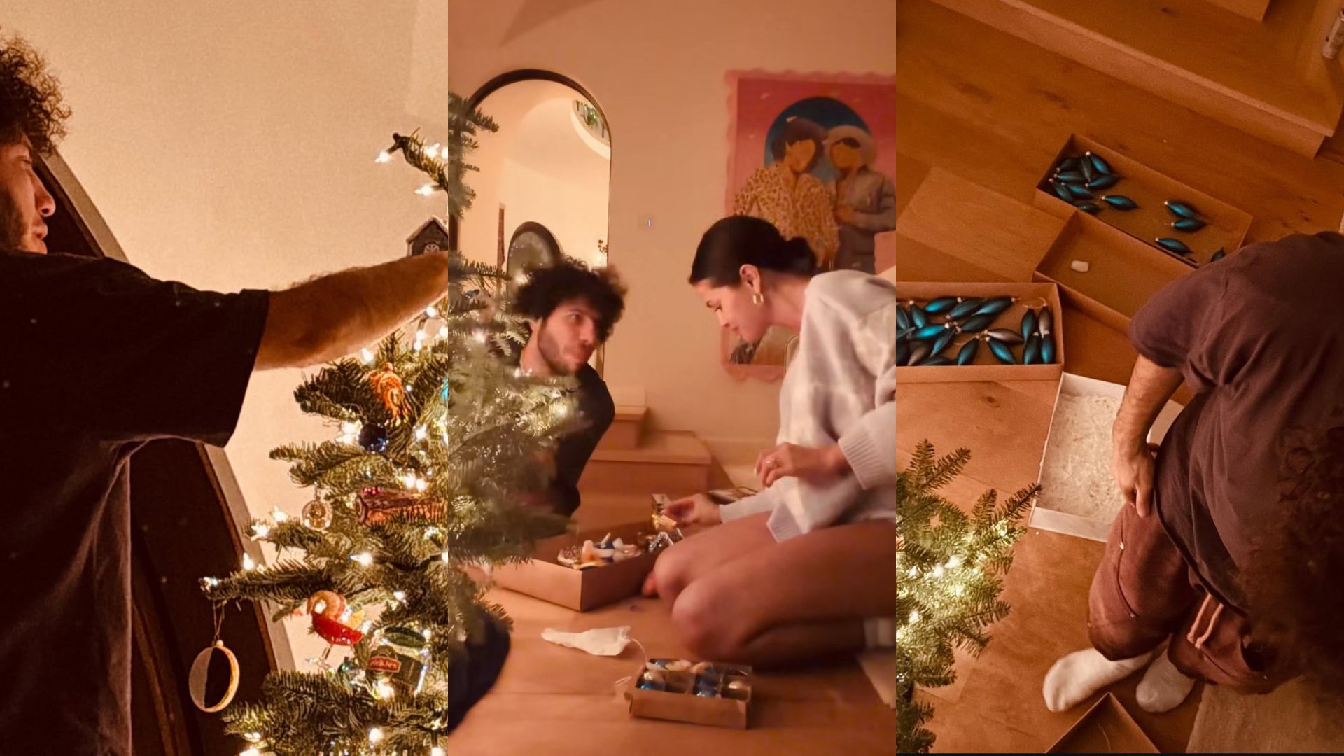 Selena Gomez i Benny Blanco stroją choinkę