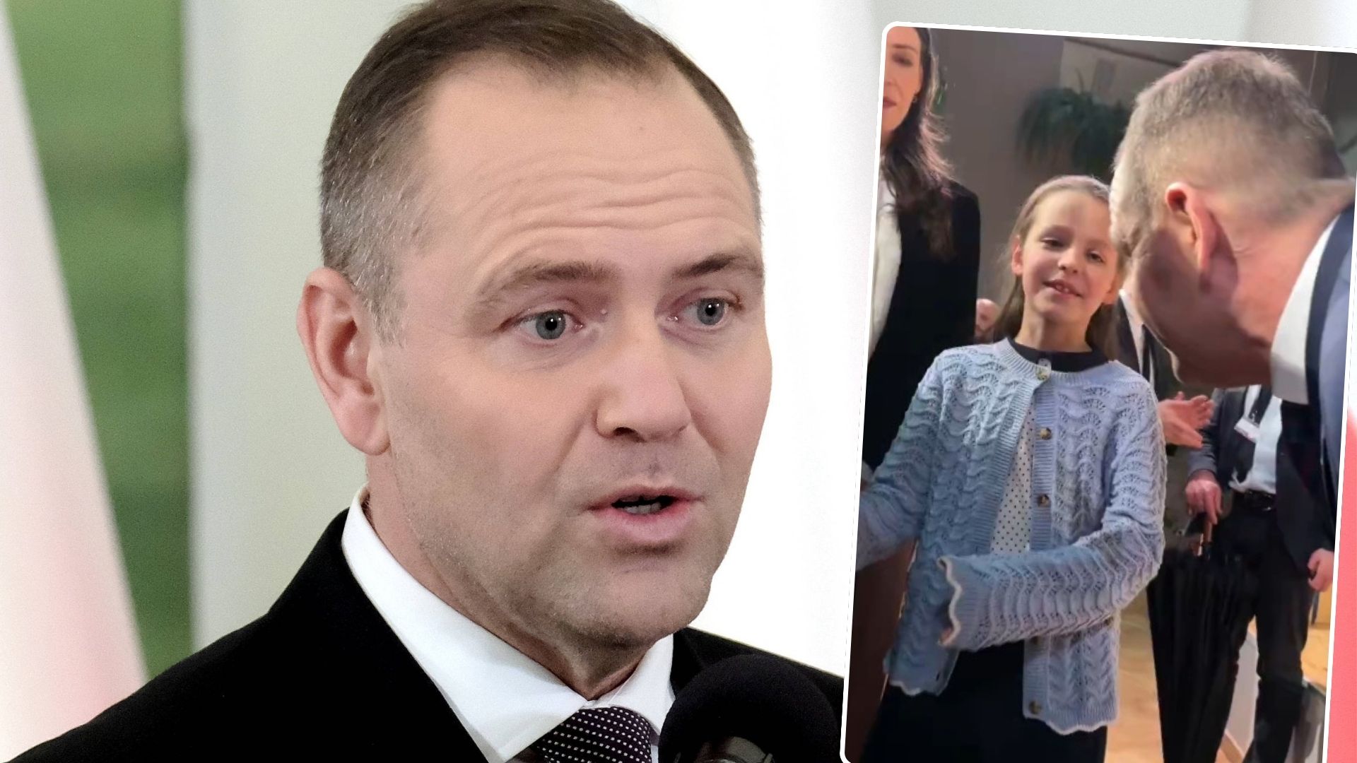 Karol Nawrocki zaskoczony przez dziewczynkę. Wideo